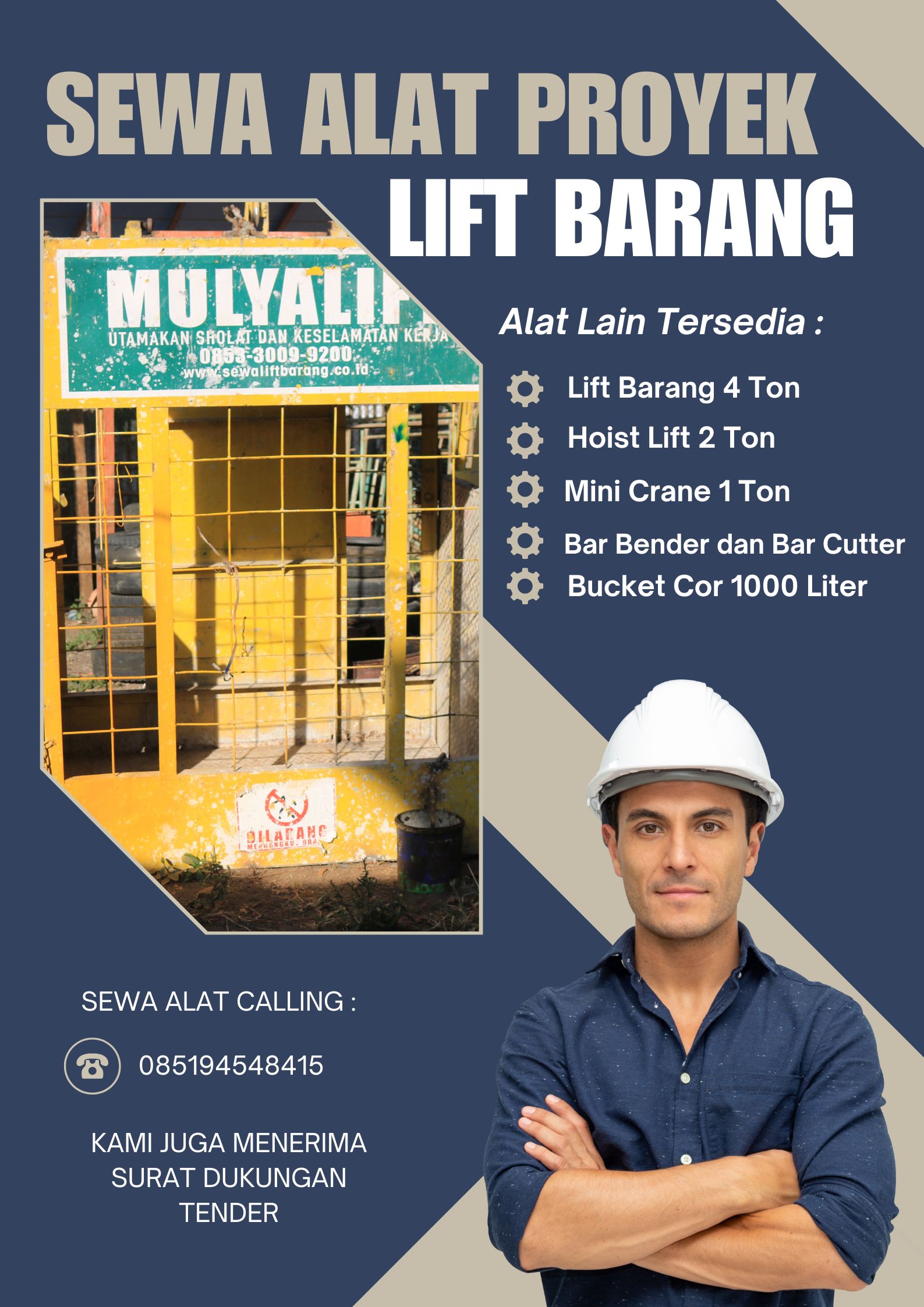 Lift Barang 4 Ton Tangerang Banten | 085194548415 - PT Mandala Teknik ...